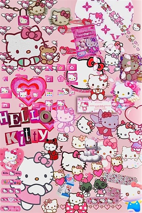 Fondo De Pantalla De Hello Kitty Walpaper Hello Kitty Hello Kitty Wallpaper Pink Wallpaper