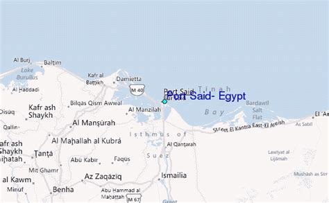Port Said Egypt Tide Station Location Guide