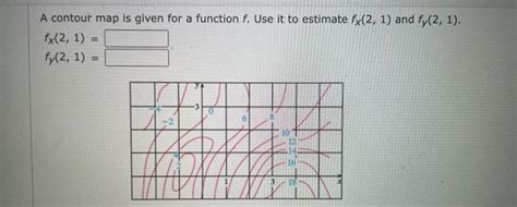 Solved A Contour Map Is Given For A Function F Use It To