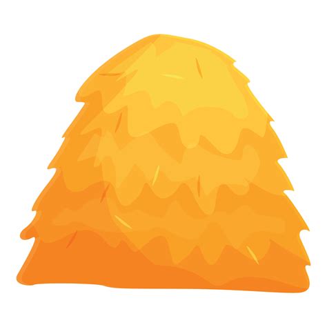 Hay Bale Haystack Icon Cartoon Vector Farm Stack 14350944 Vector Art