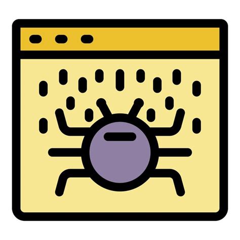 Premium Vector Web Page Bug Icon Outline Web Page Bug Vector Icon