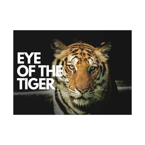 Motivational Poster Eye Of The Tiger Etsy