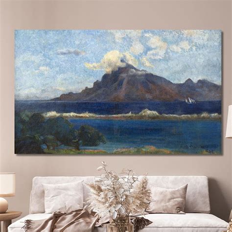 Te Vaa Landscape Paul Gauguin Canvas Print
