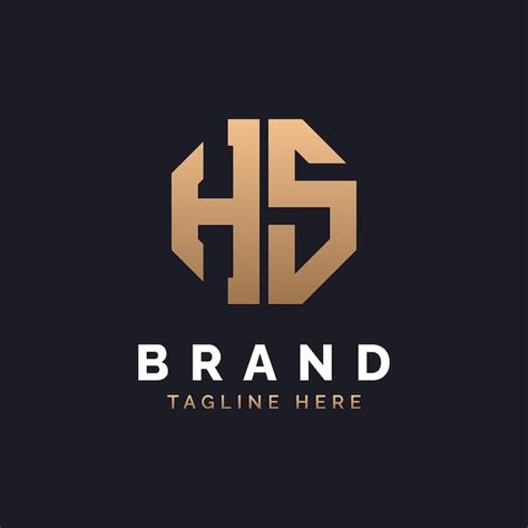 Diseño De Logotipo Hs Moderno Minimal Elegante Y Lujoso Logotipo Hs
