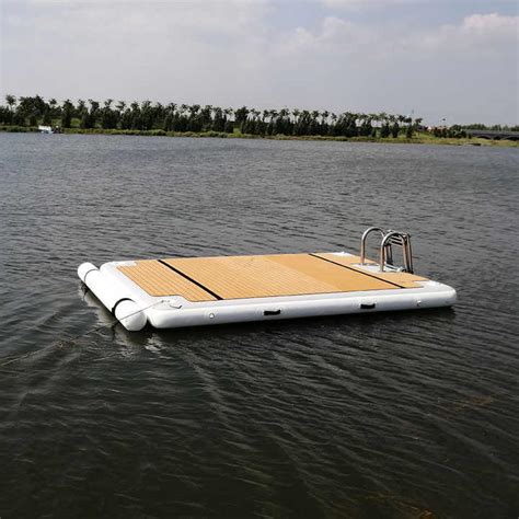 Swim Platform Inflatable Floating Pontoon For Water Sports