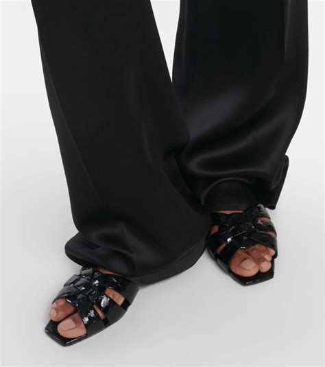 Saint Laurent Tribute Nu Pieds 05 Leather Slides Saint Laurent