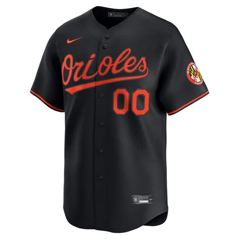 Mens Baltimore Orioles Nike Black Alternate Limited Custom Jersey