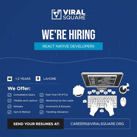 Reactjobs Reactnative Reactnativedeveloper Bachelorsdegree Fast Uet Comsats Relevant