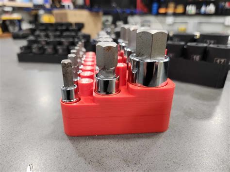 Standard Hex Bit Socket Organizer By Devin Mcgrath Download Free Stl Model