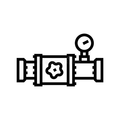 Industrial Pipeline Color Icon Vector Illustration Stock Vector