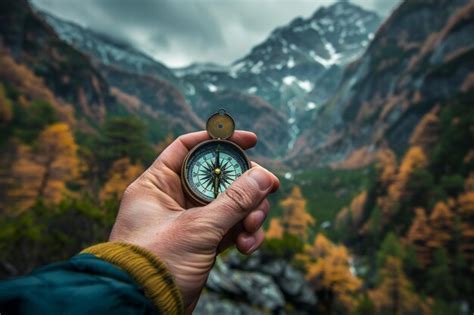 Premium Photo A Person Holding A Compass Representing Guidance And