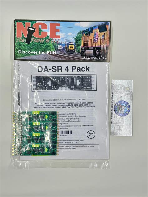 Nce Da Sr 4 Pack Decoder Aands Trains