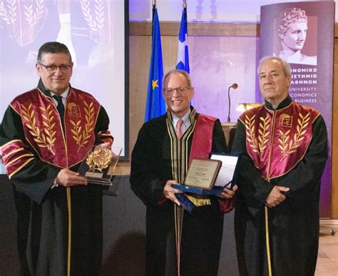 Conferment Of Doctorate ‘honoris Causa On Professor Robert J Barro Prof George Alogoskoufis