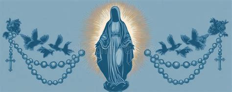 Virgin Rosary Stock Illustrations 472 Virgin Rosary Stock