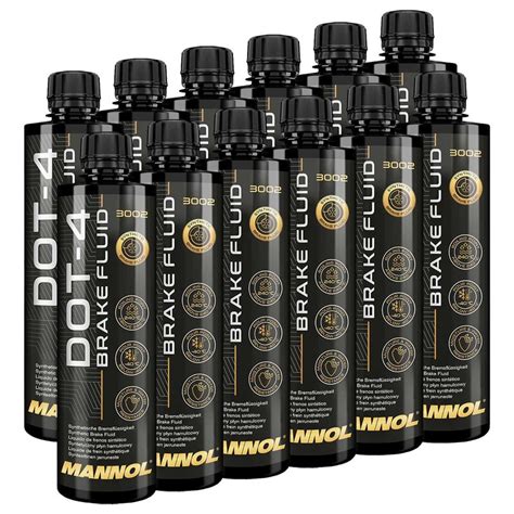 Mannol Brakefluid Dot4 Sae J1703 12 X 450 Ml Buy Online By Mvh Sh 3695
