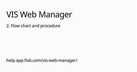2 flow chart and procedure vis web manager
