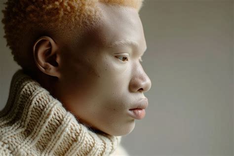 Half Albino African Male Portrait Free Photo Rawpixel