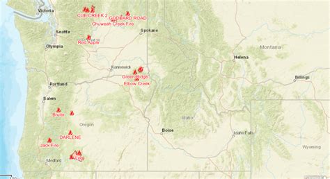 Oregon Wildfires Map Update As Bootleg Burns Area Bigger Than Houston