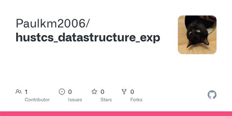 Github Paulkm2006hustcsdatastructureexp