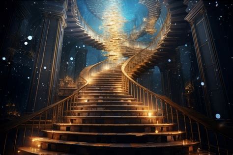Spiraling Magical Infinite Staircase Generate Ai