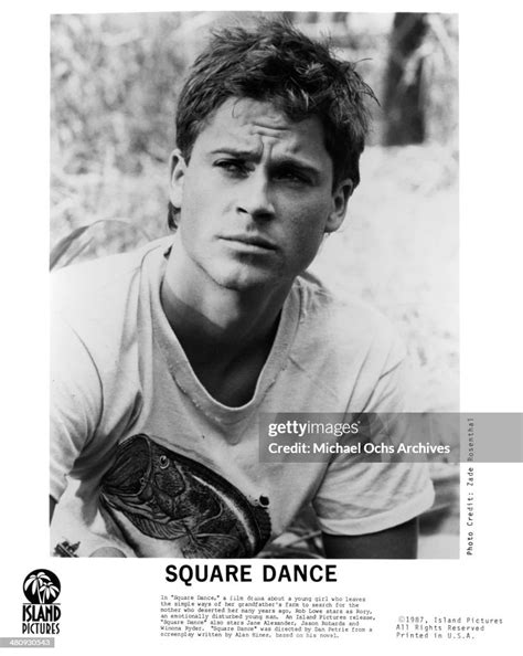 Actor Rob Lowe In A Scene From The Movie Square Dance Circa 1987