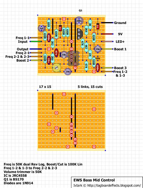 Bass Mid Control By E W S Schematic