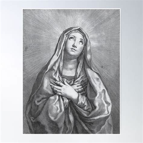 Blessed Virgin Mary Poster For Sale By Beltschazar Blessed Virgin