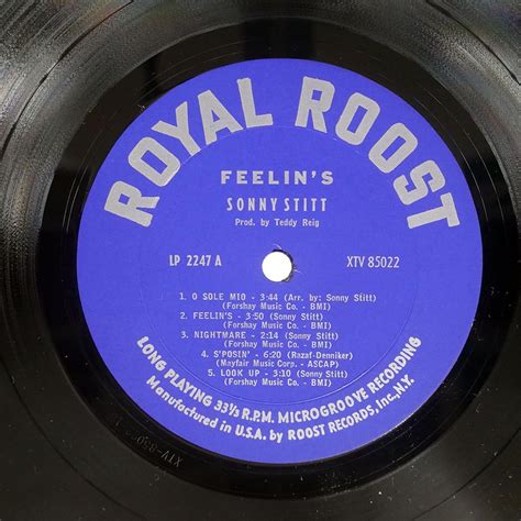Yahooオークション 米 Sonny Stittfeelinsroost Records Inc Sl