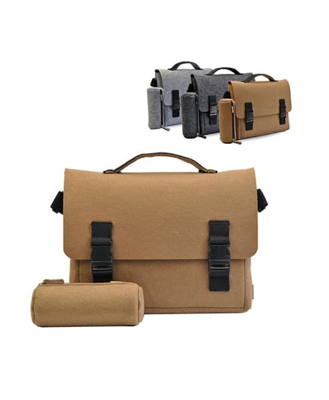 Felt Messenger Bag With Handle Happybird