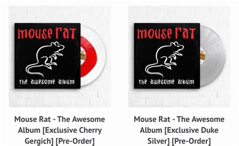 All Of The Mouse Rat Albums Colored Vinyl Releases Have Themed Names