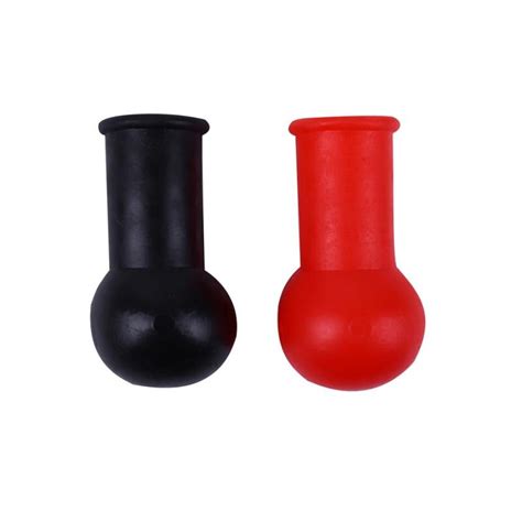 2pcs Pvc Black Red Battery Protection Terminal Boo Grandado
