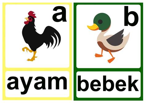 Kartu Huruf Abjad Bergambar