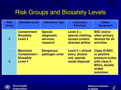 What Are The Different Biosafety Levels At Christy Jones Blog