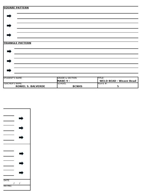 Plate 5 Weld Bead Weave Bead Pdf