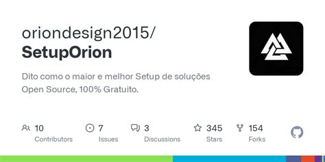 Issues Oriondesign SetupOrion GitHub