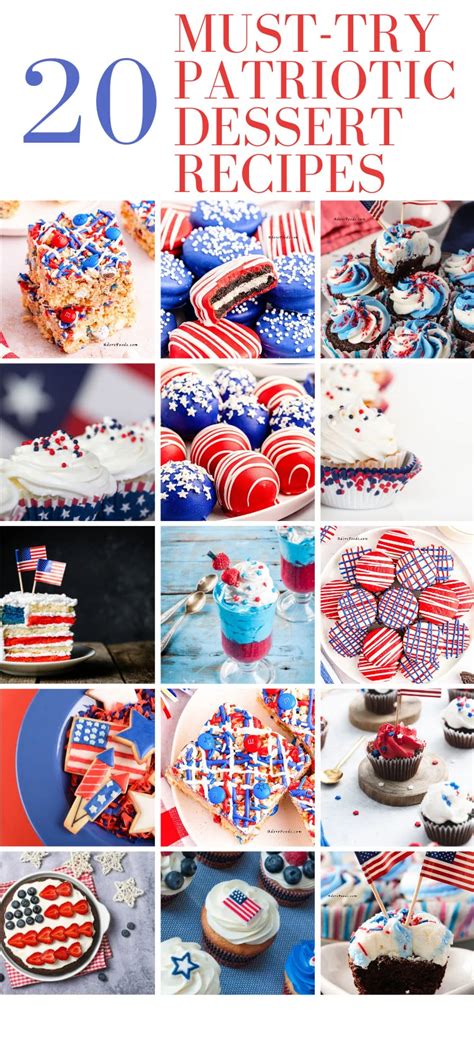Best Patriotic Red White And Blue Desserts For The 4th Of July Adore