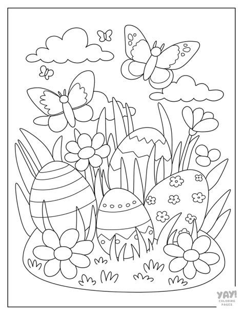 Coloring Pages Printable Easter Eggs Dinosaur Coloring Pages Printable