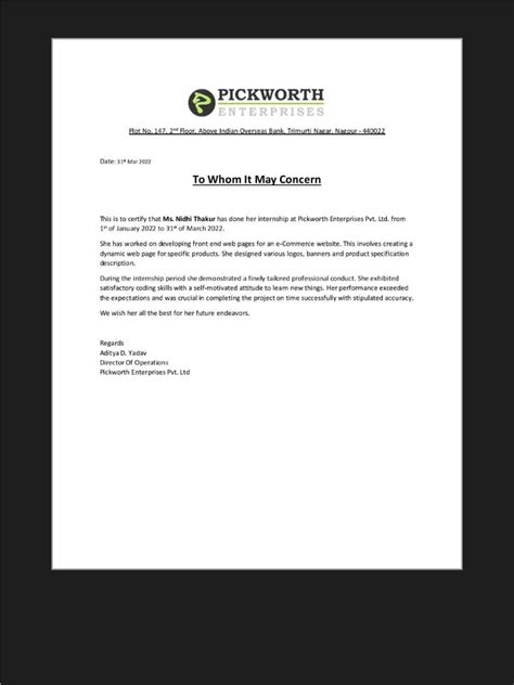 Nidhi Thakur On Linkedin Connections Internship