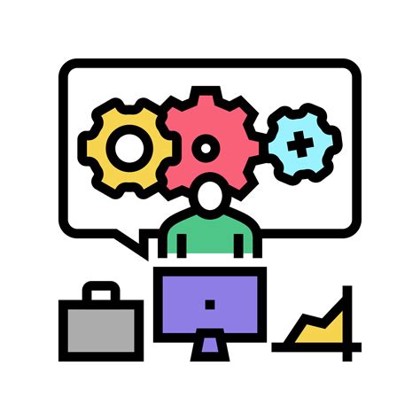 Gear Working Process Color Icon Vector Illustration 10391240 Vector Art