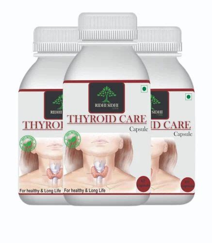 Thyroid Capsule Herbal Thyroid Capsule 60 Capsules At ₹ 80bottle