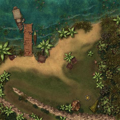 Secluded Dock Inkarnate Create Fantasy Maps Online
