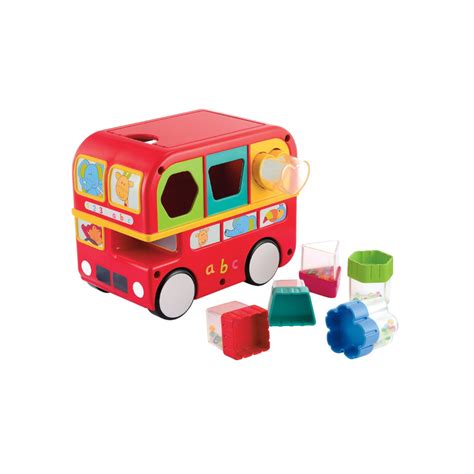 Funskool Giggles Shape Sorting Bus Red Rainbow Toys