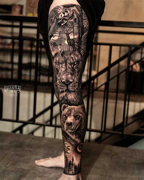Luxury Ink Bali Tattoo Studio On Instagram Animal Theme Full Leg