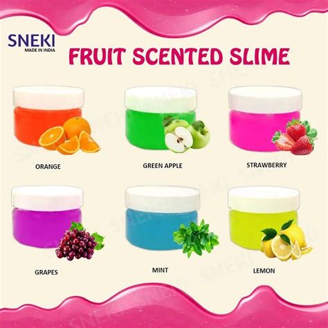 Sneki Set Of 6 Slime Kit Multicolor Scented Diy Magical Funny Slimy