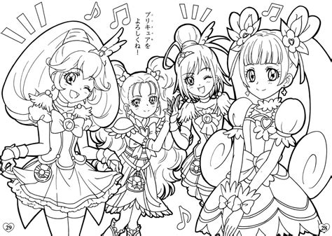 Glitter Force Coloring Pages Mode Prinses Coloring Pages