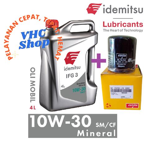 Jual Oli Mesin Mobil 10w30 Idemitsu 10w 30 Smcf Galon Isi 4 Lt