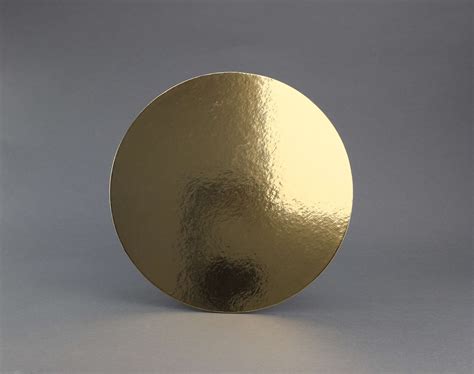 50x Goldpappe Rund 100 X 1 Mm