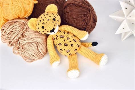 Leopard Crochet Pattern Pdf Crochet Leopard Amigurumi Pattern Crochet Cheetah Crochet Jaguar