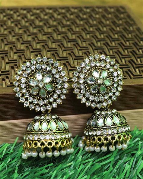 Modern Gold Jhumka Earrings