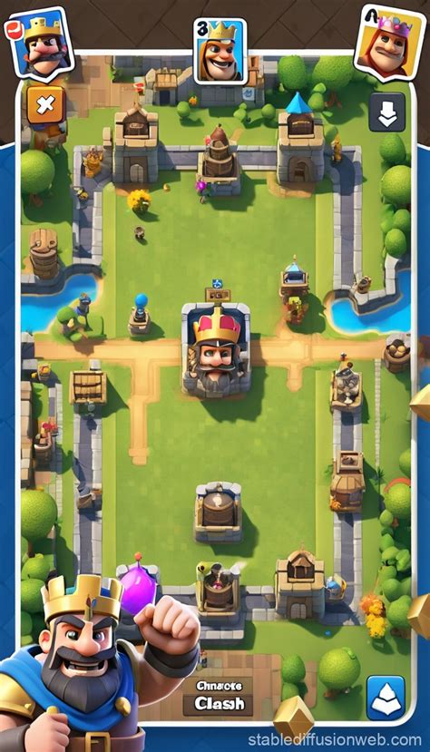 Clash Royale Battle Map Stable Diffusion Online